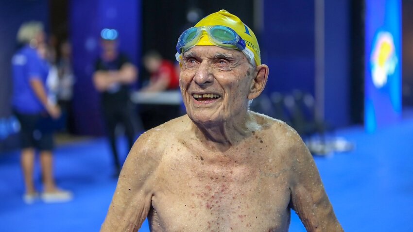 Australian 99 Year Old Swimmer Delighted After Smashing World Record